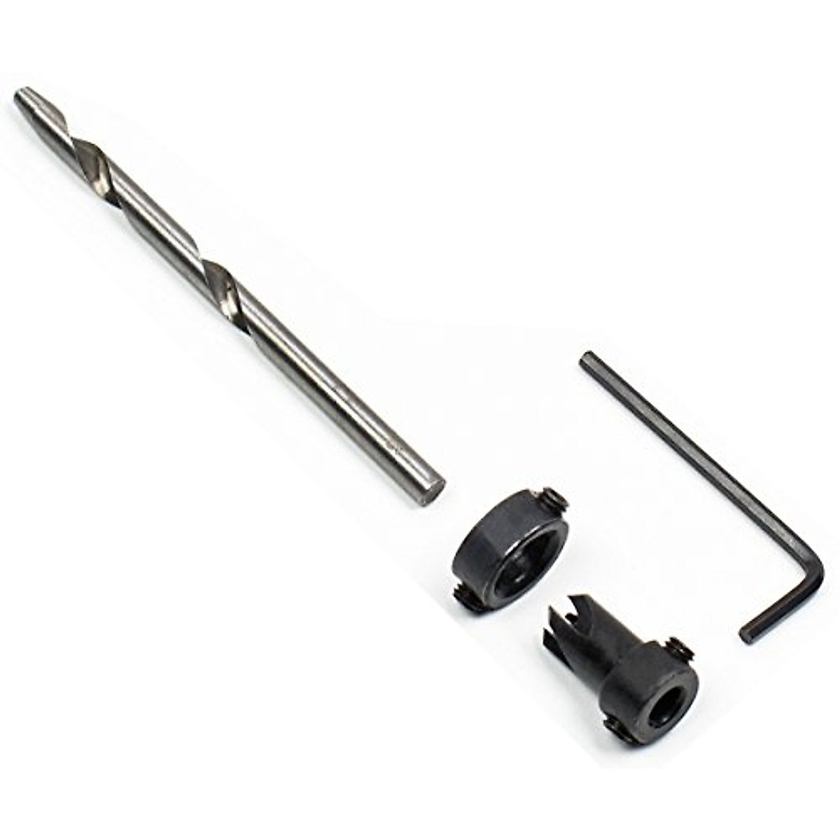 Bastex 7 Piece Countersink Drill Bit Set. Great Carpentry Reamer, Made for Woodworking. Screw Hole Cutter with Adjustable Depth