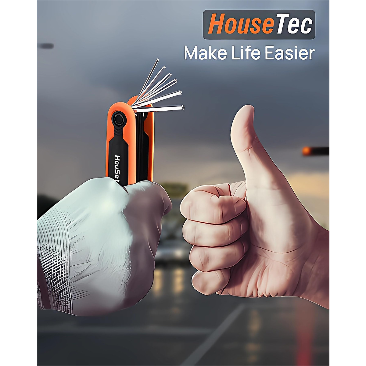 Allen Wrench Set, 2 Pack Aluminum Hex Key Set Metric & Standard SAE - Allen Key Set Made of Aluminum Alloy for Hex Head Socket Screw, Tool for Men Women Husband Stocking Stuffers for Men (Plastic)