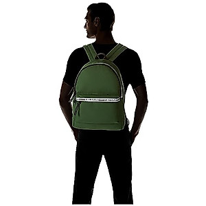 Lacoste Men's Neocroc Backpack with Zipped Logo Straps, Green, One Size