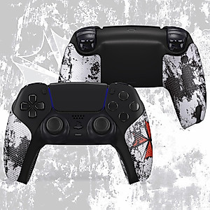 eXtremeRate PlayVital Anti-Skid Sweat-Absorbent Controller Grip for ps5 Controller, Professional Textured Soft Rubber Pads Handle Grips for ps5 Controller - Biological Hazard