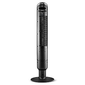 Lasko Apex 42" Tower Fans for Home, 29 ft/s Airflow, Quiet 28 dB on Low, 90° Oscillation, 12 Hour Timer, Air Filter for Hair & Dust, Remote Control, Black, RST200