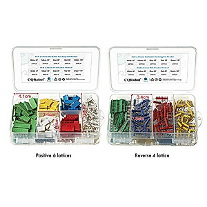 CQRobot 2.54 mm Pitch 4-Pin / 5-Pin / 6-Pin / 8-Pin / 10-Pin Colorful Stackable Stacking Pin PCB Vertical Header Kit. Application to DIY Prototyping Electronic Projects.