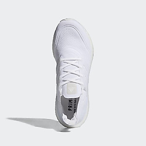 adidas Men's Ultraboost-21 Running Shoes, White/White/Grey, 10.5