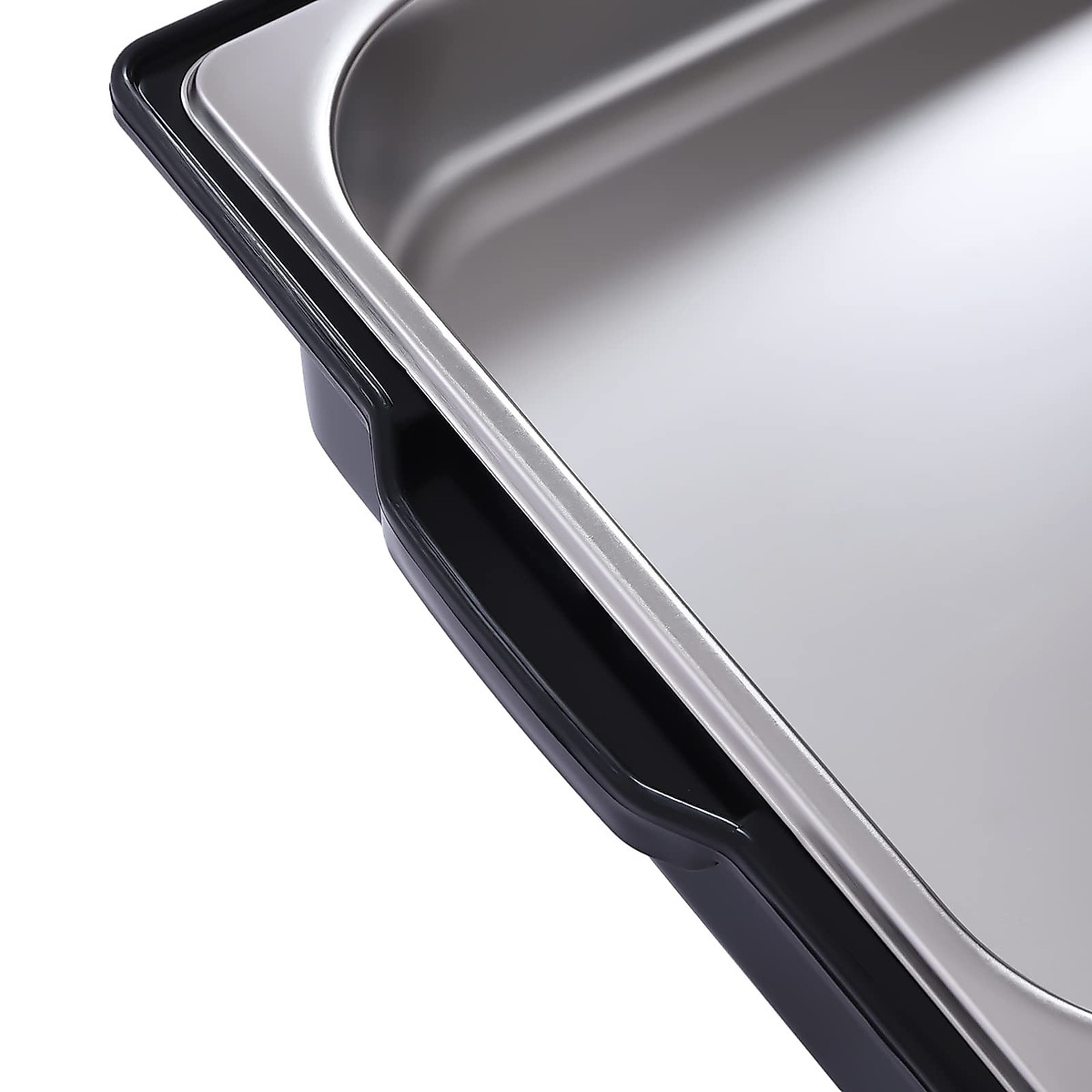 9 Qt Electric Chafing Dish, Chafing Dish with Tray & Lid, Chafing Dish Buffet Set, Food Warmer Buffet Server for Restaurant, Buffet, Hotel, Temp Adjustable 149-185℉