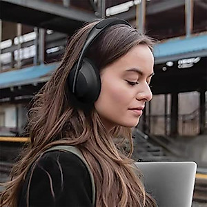 Wireless Over Ear Headphones Built-in Mic, Hi-Fi Stereo Foldable Wireless Stereo Headsets, Noise Canceling Earbuds for Sport, Memory Foam Ear Cups for Travel Office