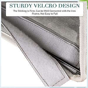 Casremee Bedside Caddy Bedside Storage Bag Hanging Organizer for Bunk Hospital Beds Dorm Rooms Bed Rails Can be Placed Books Mobile Phones Keys Water Bottle (Grey)