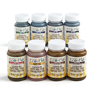 Tandy Leather Eco-Flo Leather Dye Pack 2650-05 Plus E-Book