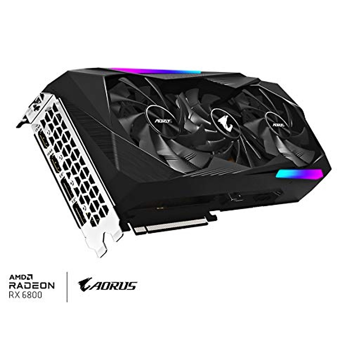 Gigabyte AORUS Radeon RX 6800 Master 16G Graphics Card, MAX-Covered Cooling, 16GB 256-bit GDDR6, GV-R68AORUS M-16GD Video Card