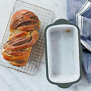 Trudeau Structure Silicone Pro Standard Loaf Pan , Marble White