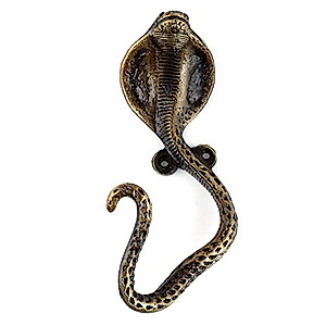 Indian Shelf Cobra Wall Hooks | Kids Coat Hooks | Snake Hooks |Kids Hooks | Vintage Animal Hooks | Iron Wall Hooks | Antique Snake Hooks | Single Peg Hooks | Iron Hooks | Pack of 1