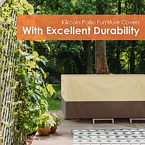 Patio Furniture Covers Waterproof for Table and Chairs, Square Outdoor Furniture Set Cover, Anti-Fade, Tear/Water Resistant Patio Furniture Set Covers, 96" L x 96" W x 28" H