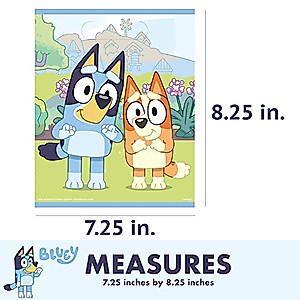 Unique Bluey Party Favor Bags | 16 Pack | Officially Licensed | Goodie Bags | Birthday Party Supplies, Favors & Decorations | Button