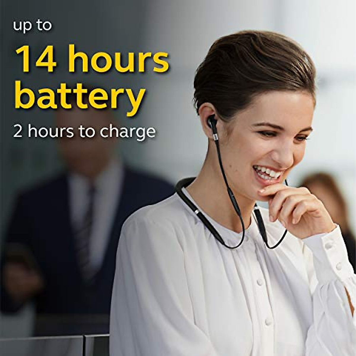 Jabra Evolve 75e MS Teams Bluetooth Wireless In-Ear Earphones with Mic - Noise-Canceling