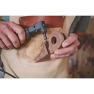 Kutzall Original Taper Rotary Burr, 1⁄8" Shaft, Coarse - Woodworking Attachment for Dremel, Foredom, DeWalt, Milwaukee. Abrasive Tungsten Carbide, 1⁄8" (3.1mm) Head Dia. X 7⁄8" (22.2mm) Length, T-18-E