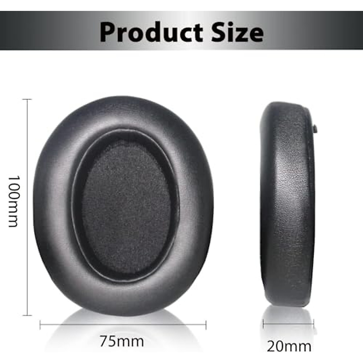 WH-XB910N Replacement Earpads Ear Cushions with Net and Buckle,Noise Canceling Headset Cover Earmuff Repair Parts for Sony WH-XB910N Over-Ear Wired&Wireless Headphone(Black)