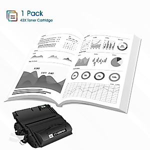 Cool Toner Compatible Toner Cartridge Replacement for HP 42X Q5942X Q1338A Q5942 for HP LaserJet 4250TN 4250N 4250DTN 4350N 4350TN 4350DTN Printer-1PK