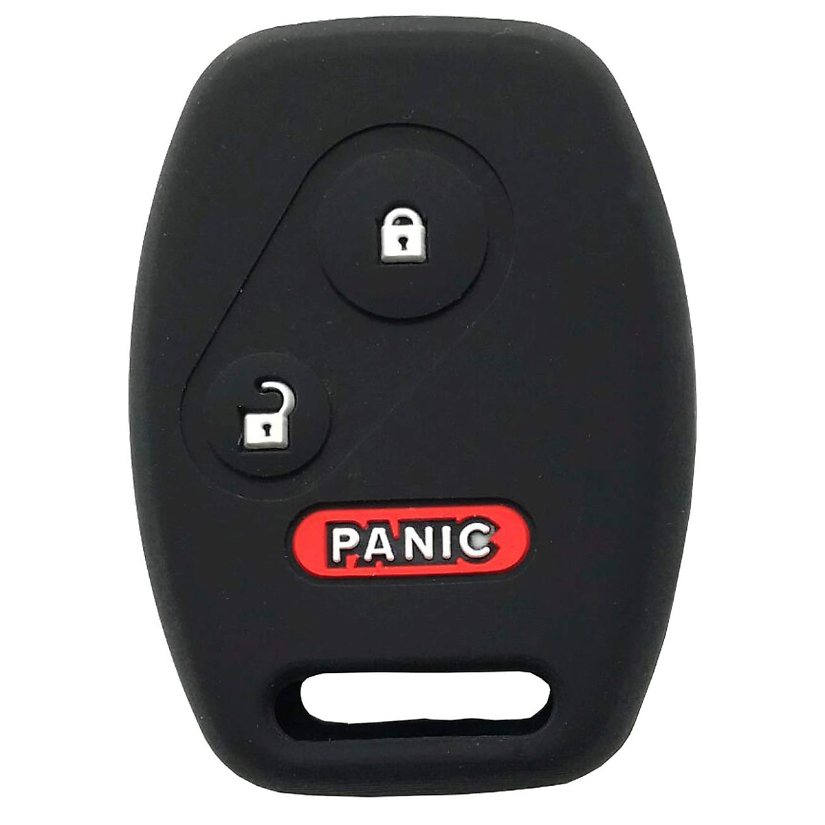 Silicone Protective Skin Glove Key Fob Cover Case fit for Honda Civic Pilot Accord Crosstour LX EX CR-V CR-Z Insight Odyssey Ridgeline Keyless Entry Key Fob Accessories (Black Blue)