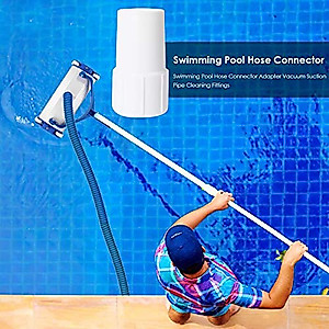 Gekufa Swimming Pool Vacuum Hose Cuff 1-1/2-inch for Spiral-Wound Vacuum Hoses, Pool Hose Cuff 1.5’’