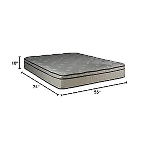 Continental Sleep Mattress, 11 Inch Euro Top Assembled , Orthopedic Full Mattress with Cozy Teddy Bear Fabric, Victoria Collection