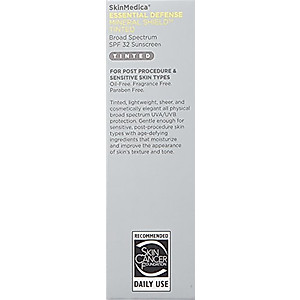 SkinMedica Essential Defense Mineral Shield SPF 32 Sunscreen Tinted, 1.85 Oz