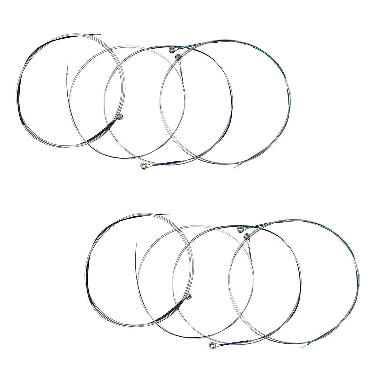 JYsun Viola Strings 2 Full Sets A D G C with Stainless Steel Core Nickel-Plated Ball-End Nickel Chromium Wound