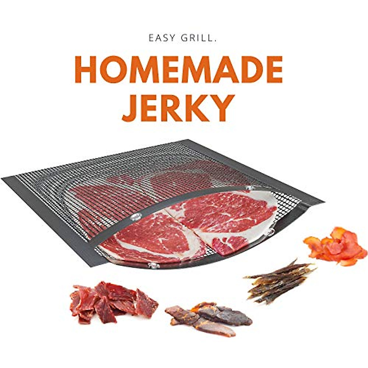 Skywin Mesh Grill Bags 11 x 9 inches - Non Stick Temperature Resistant PTFE Reusable Mesh Barbecue Pouches for Easy BBQ Grilling of Onions Peppers Vegetables Shrimp and More (4 Bags)