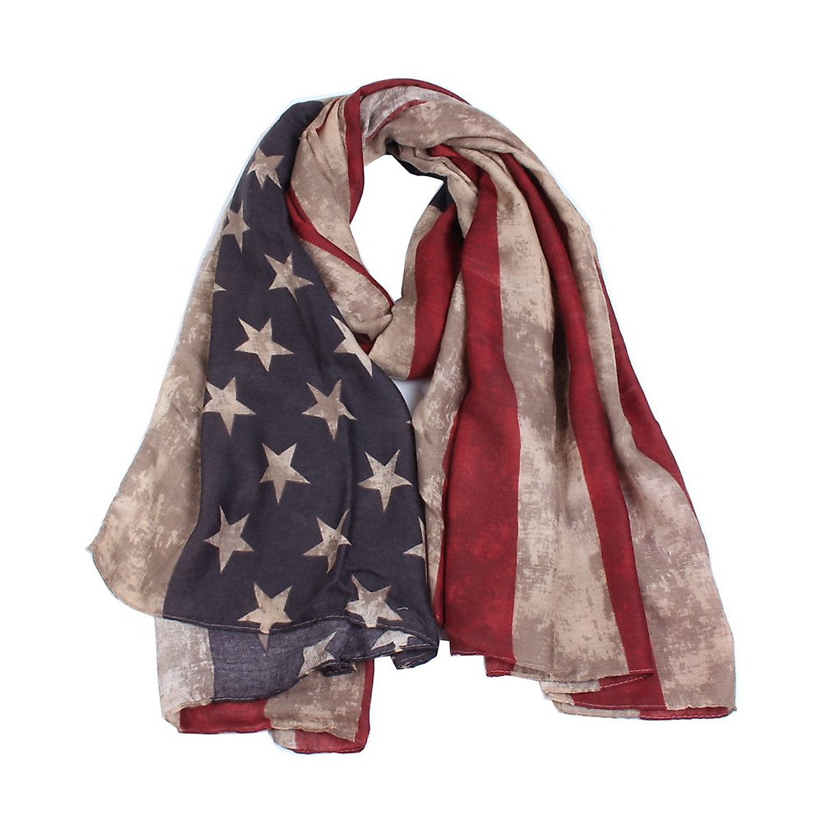 Tovip Vintage America Flag Scarf, Unisex Fashion Shawl Scarf, Infinity Shawl Scarf