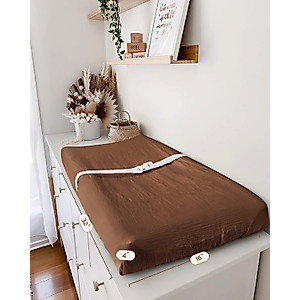 Blissful Diary Muslin Crib Sheets and Muslin Changing Pad Cover Bundle