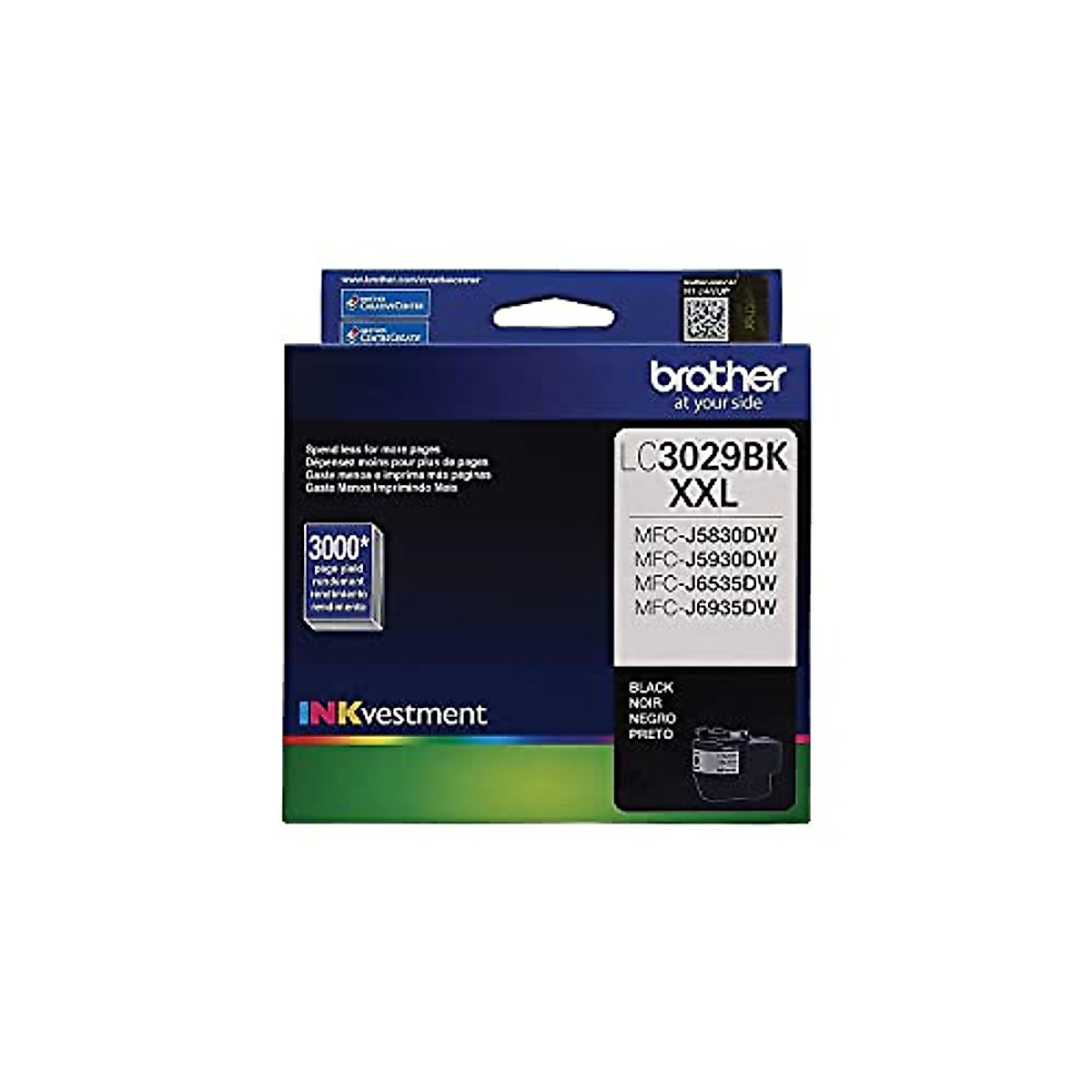 Brother Lc3029bk Lc3029bk Inkvestment Super High-Yield Ink, Black