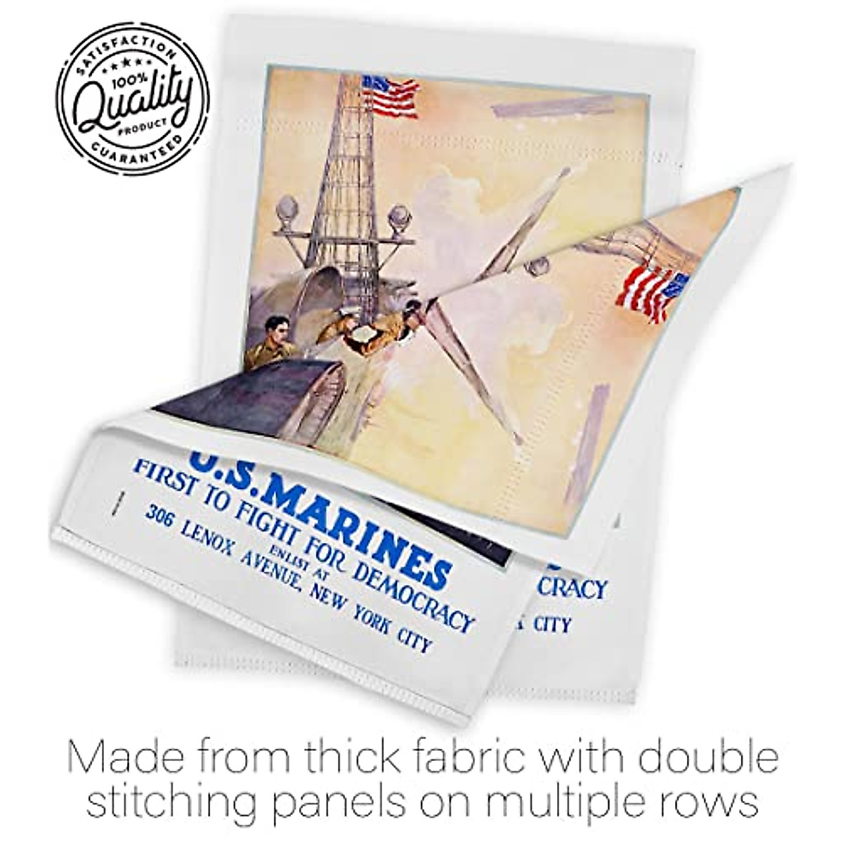 US Brotherhood First to Fight Garden Flag Set Wall Hanger Armed Forces Marine Corps USMC Semper Fi United State American Military Veteran Retire House Banner Small Yard Gift Double-Sided, Made in USA