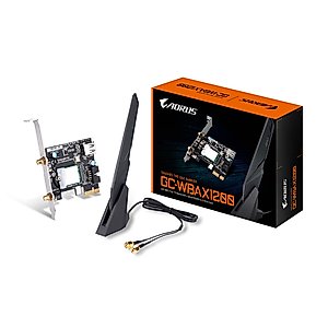 GIGABYTE GC-WBAX1200 (PCIe Expansion Card with AMD WIFI 6E RZ608 and Bluetooth 5.2)