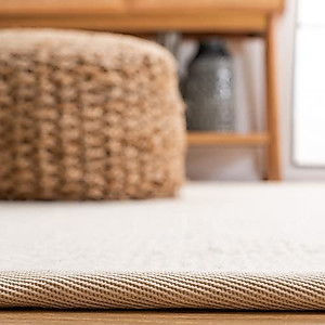 SAFAVIEH Natural Fiber Collection 8' x 10' Ivory NF483A Handmade Premium Wool & Jute Area Rug