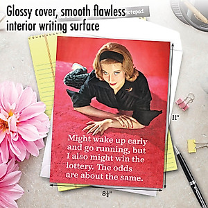 NobleWorks Extra Large Hysterical Birthday Greeting Card 8.5 x 11 Inch with Envelope (1 Pack) Oversize Jumbo Bday Same Odds J2098BDG