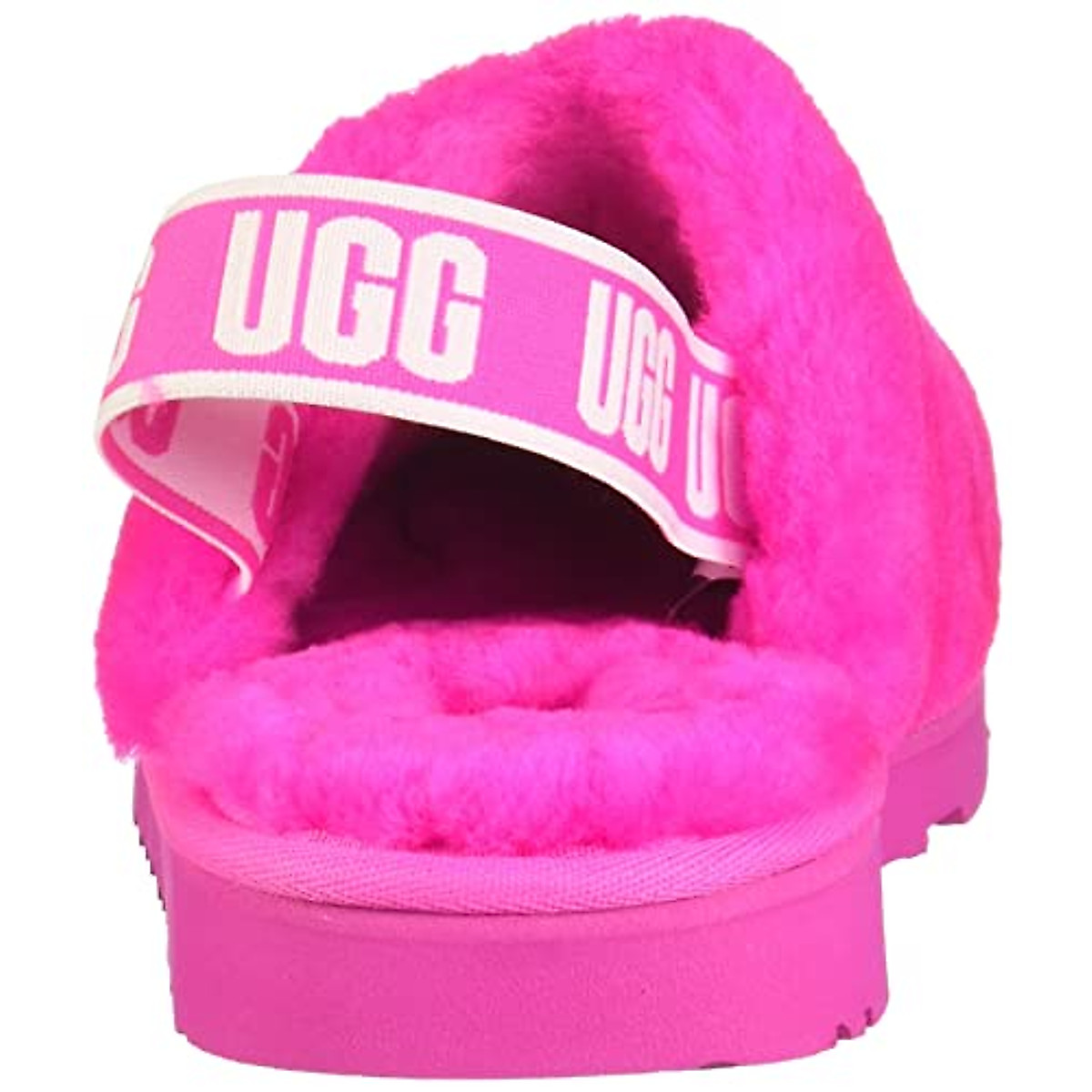 UGG Girls K Fluff Yeah Clog Slipper, Rock Rose, 6 Big Kid