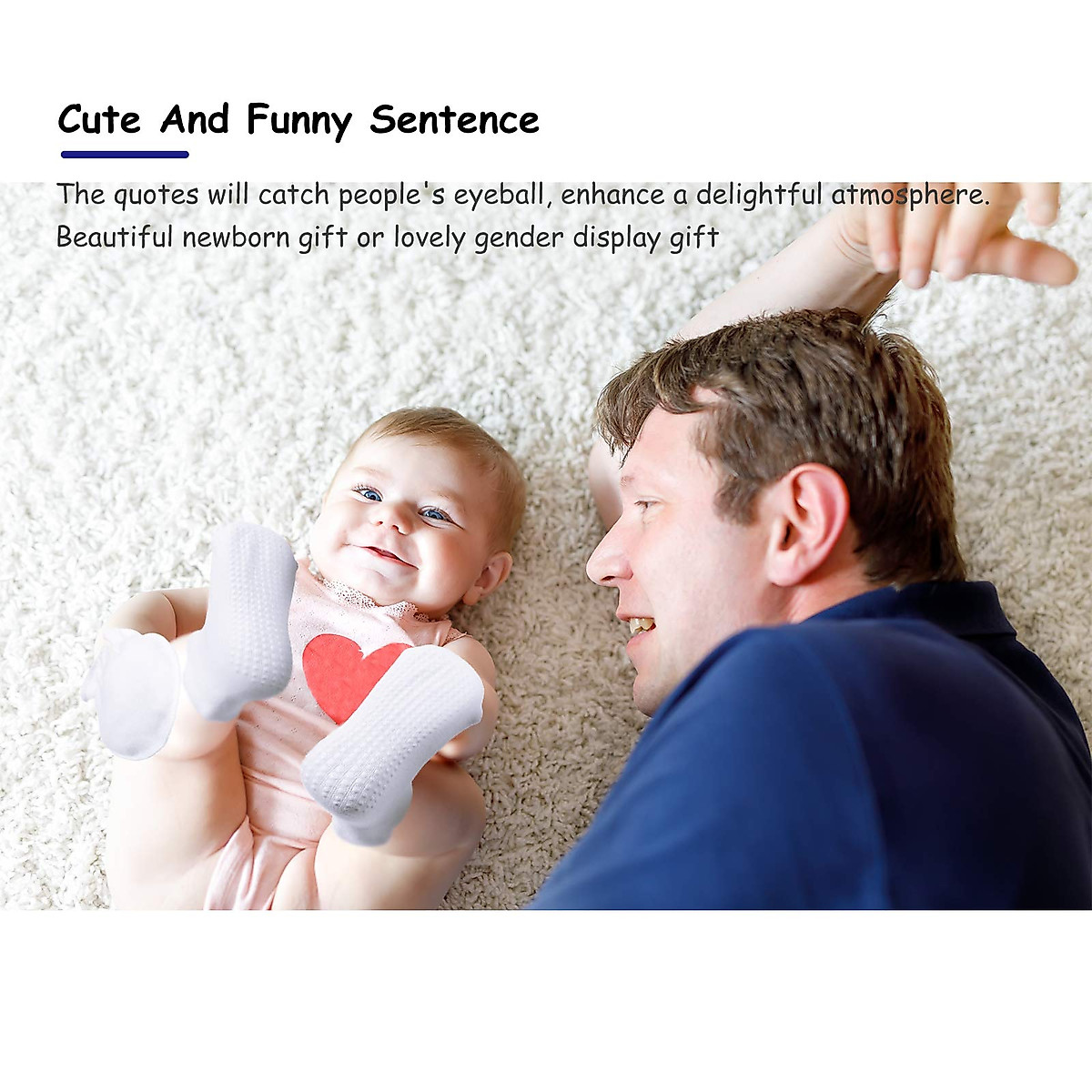 SATINIOR 12 Pairs Newborn Baby Mittens and Socks Set Baby Mittens No Scratch Cotton Gloves Non Slip Ankle Socks 0-6 Months(Multiple Colors)