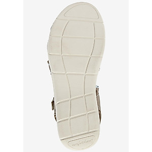 Comfortview Women's Wide Width The Annora Water Friendly Sandal - 10 W, Denim Silver