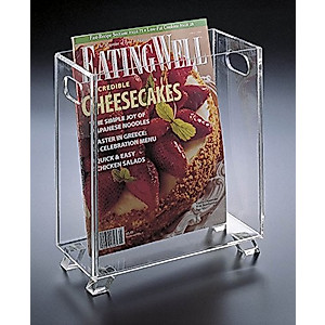 Huang Acrylic Clear Magazine Holder or Wastebasket