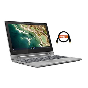 Lenovo - Chromebook Flex 3, 2-in-1 11.6" Touch Screen - MediaTek- 4GB Memory - 32GB eMMC Flash Memory - Platinum Grey, Bundle with Woov HDMI Cable