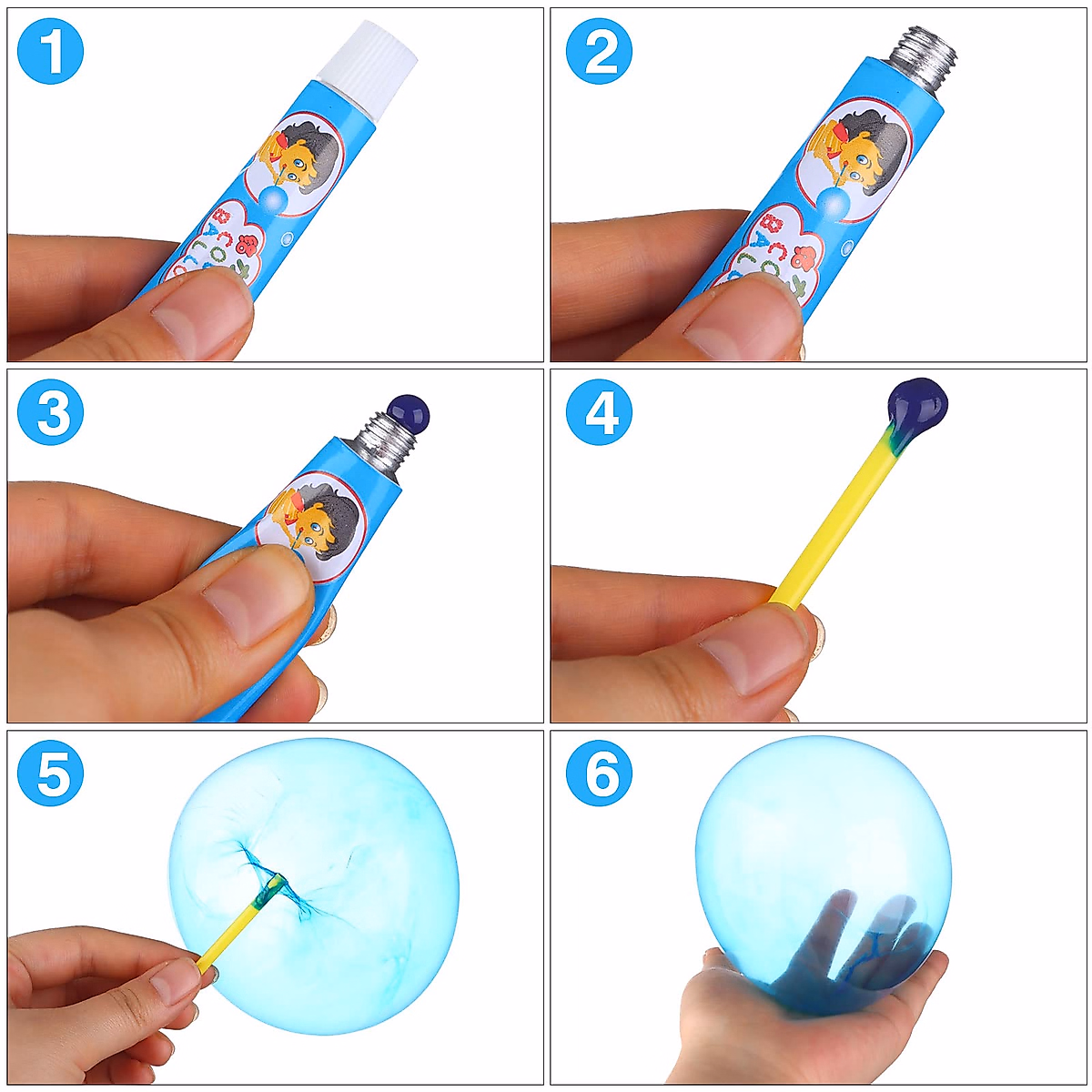 20Pcs Blow Plastic Bubbles Toys Large Bubble Balloons for Kids Outside Party Birthday Gift, Bubble Blowing Products, Bubble Toys, Bubble Balloon, Toddler Outdoor Toys