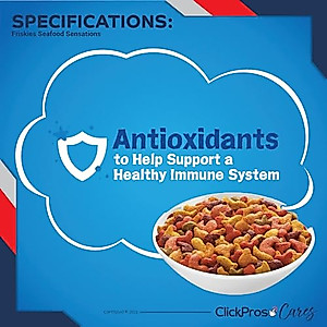 ClickPros Friskies Dry Cat Food Seafood Sensations Bundle | Includes 2 Bags of Friskies Dry Cat Food Salmon, Tuna, and Shrimp Flavors (3.15 LB) Pet Guide and 2 Toothbrushes!