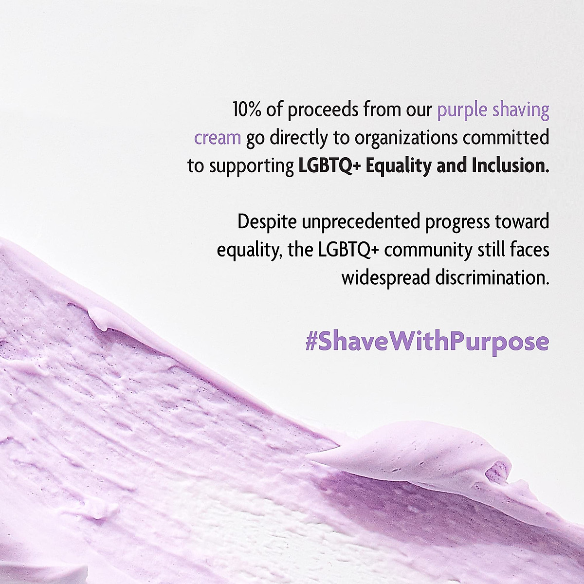 Pacific Shaving Company PURPLE Shaving Cream - Shave with Purpose - Safe & Natural Ingredients, Cruelty Free, Made in the USA - Pack of 2 (7 oz each)