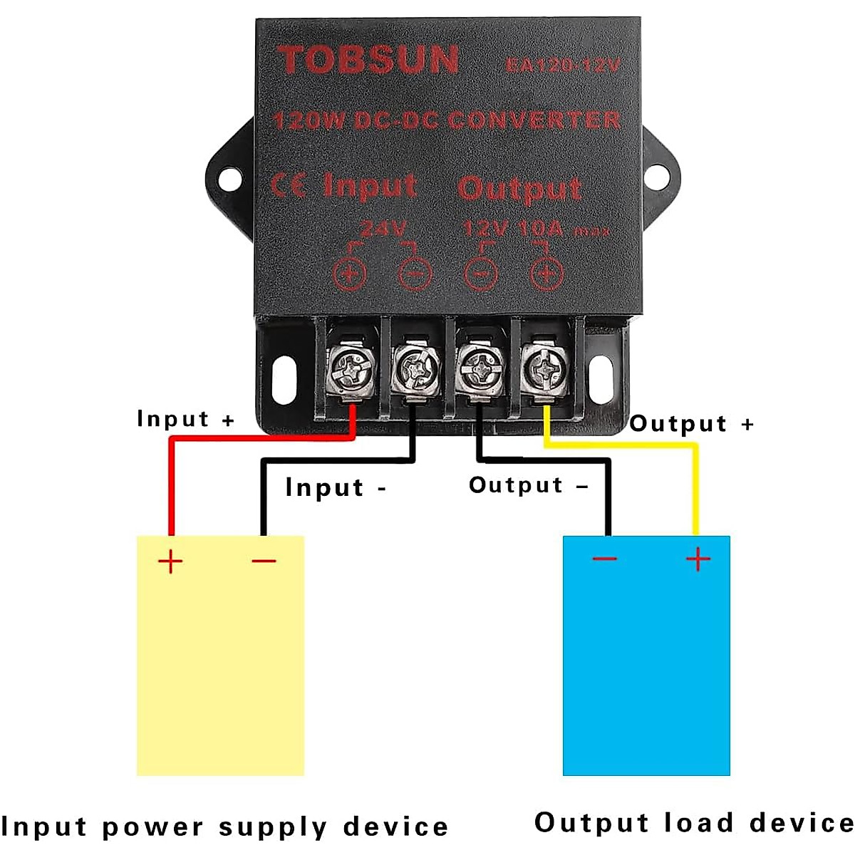DC 24V to DC 12V 10A 120W Step Down Buck Converter Voltage Regulator Reducer Power Converter Mini Module Transformer