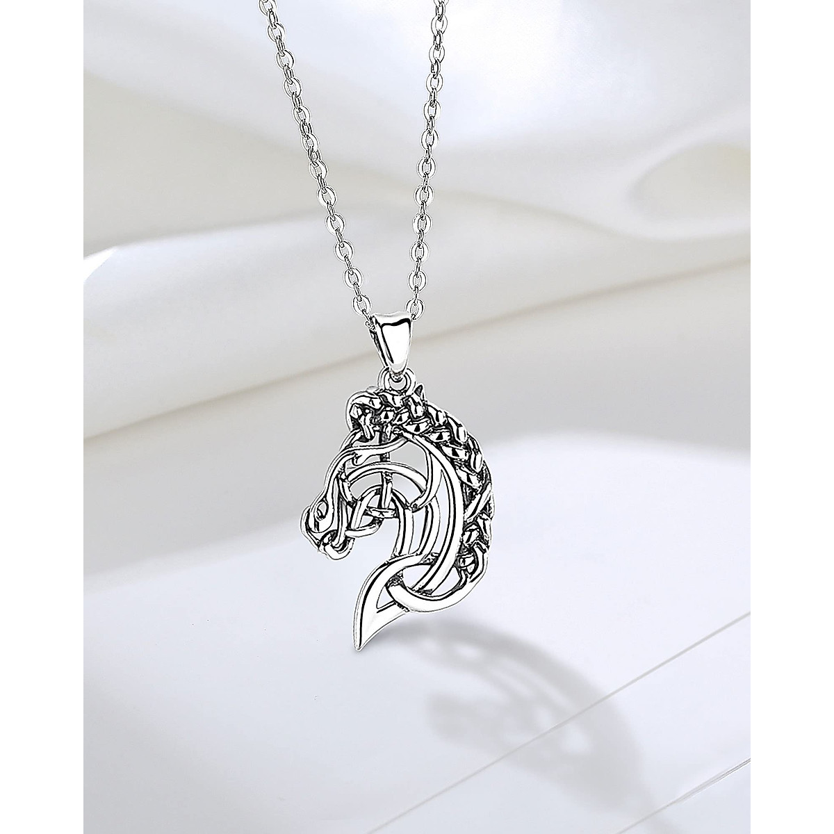CELESTIA Horse Gifts for Women Sterling Silver Horse Pendant Necklace Horse Jewelry Gifts for Horse Lovers