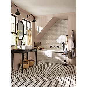 Moen WT681BL Dartmoor Single Handle Wall Mount Filler High Flow Tub Faucet with 10" Spout Reach, Matte Black