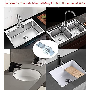 yeshine Sink Clips 20 Pack, Undermount Sink Clips, Undermount Bathroom Sink Clips,Kitchen Sink Clips, Sink Brackets, Universal Heavy Duty Epoxy Sink Clips,Sink Clip