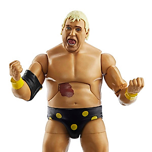 Mattel WWE Dusty Rhodes WrestleMania Elite Collection Action Figure with Accessory & "Mean" Gene Okerlund Build-A-Figure Parts, 6-inch