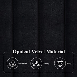 Allewie Full Bed Frame, Velvet Upholstered Platform Bed with Vertical Channel Tufted Headboard, Mattress Foundation with Strong Wooden Slats, Box Spring Optional, Easy Assembly, Black