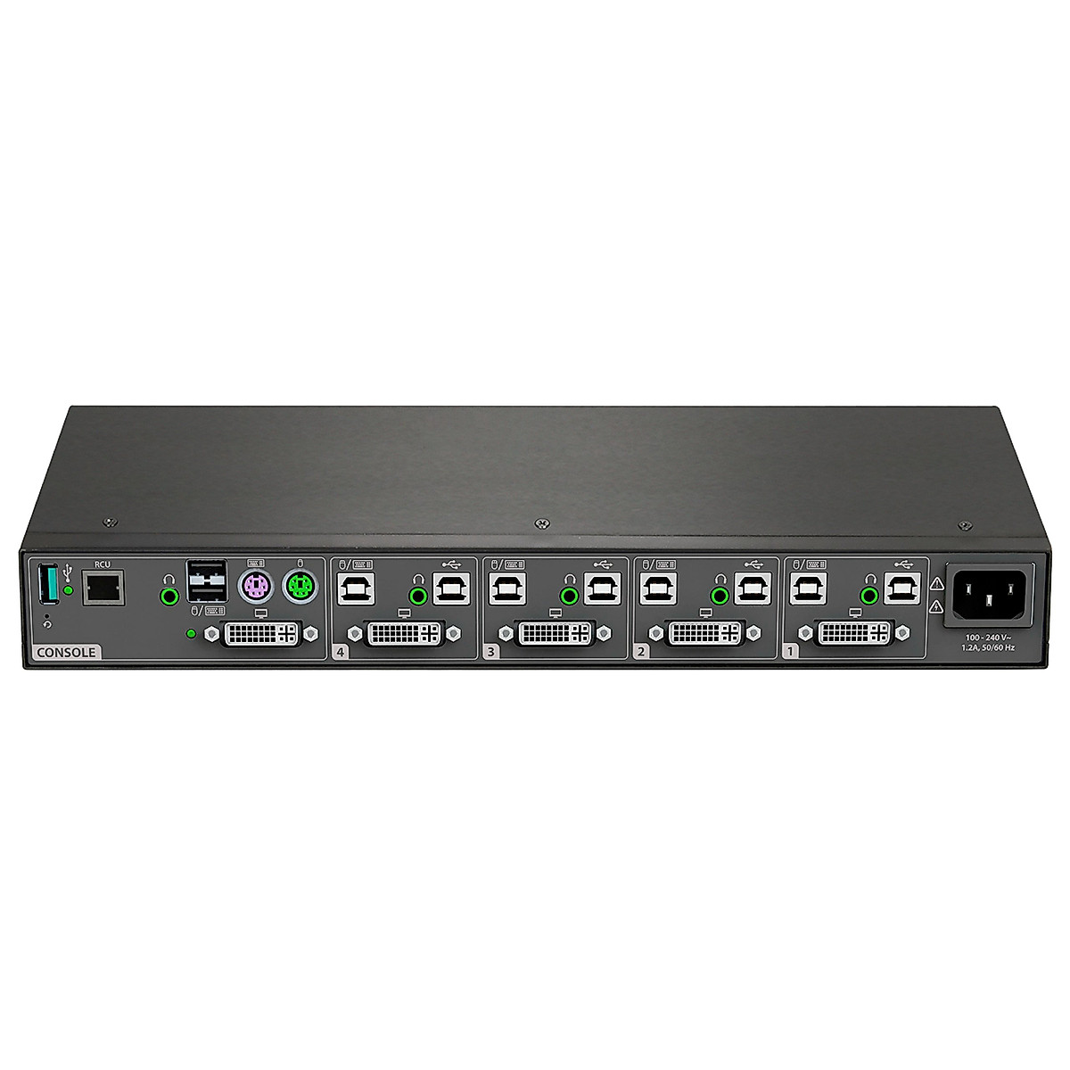 Avocent Vertiv Cybex SC800 Secure Desktop KVM Switch, Single Head Monitor, 4 Port, Dual-Link, Secure Desktop KVM Switch, Common Access Card (CAC), (DPP), TAA Compliant (SC845-001)