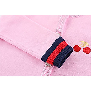 Mud Kingdom Knit Sweater Outfits for Toddler Girls Cute Cherry Pink 4T