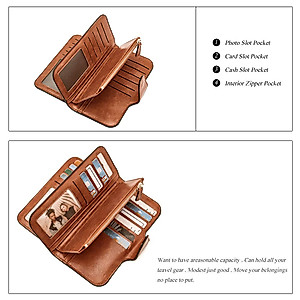 CLUCI Women Wallet Bundles with Cute Backpack